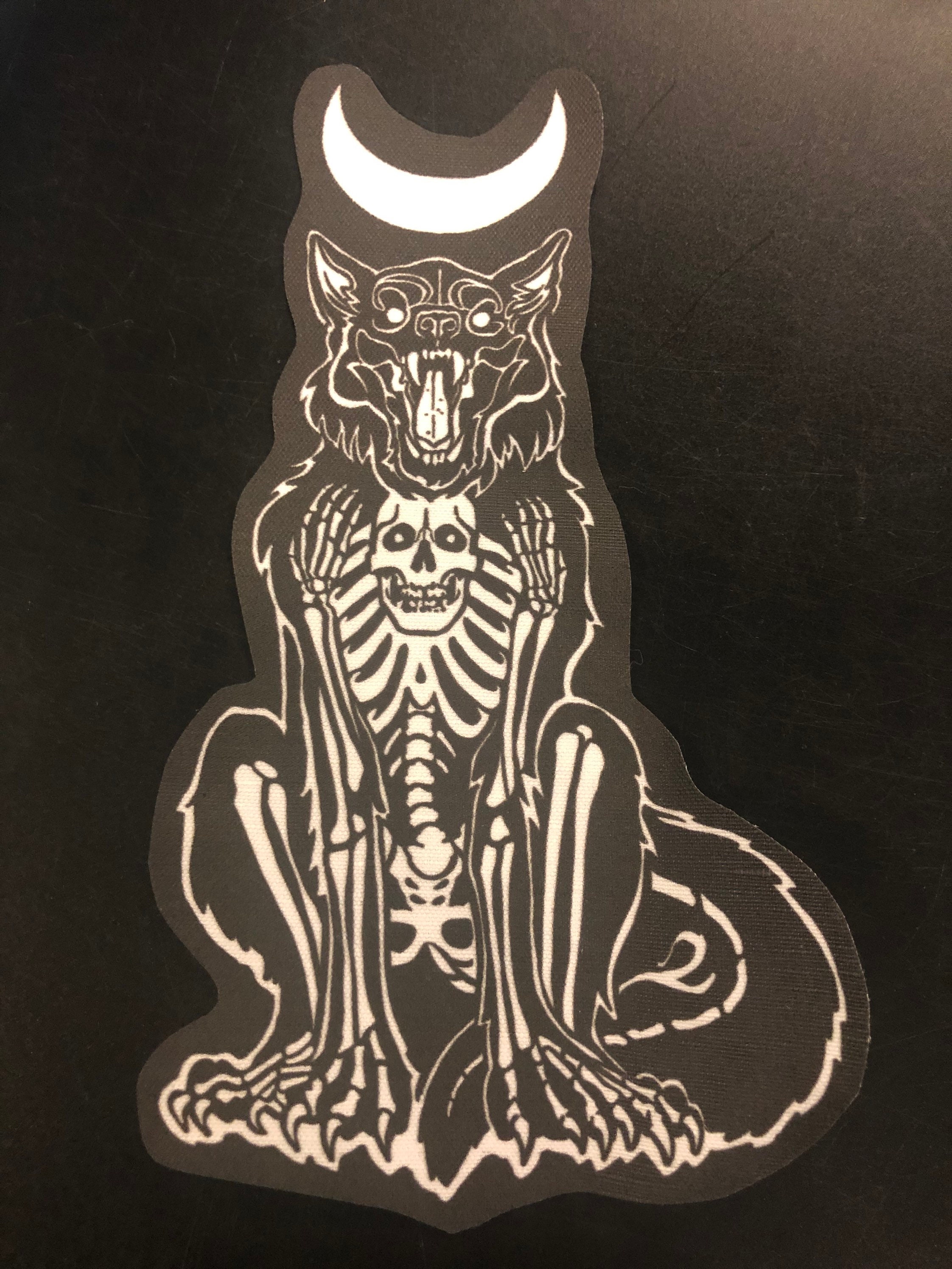 Wolf Moon Patch Werewolf Spirit Coyote Spirit Goth Horror - Etsy