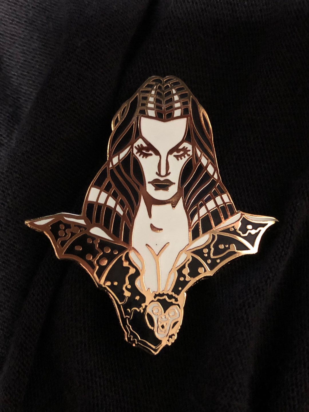 IN Stock!-the Vamp Glow in the Dark ! Custom Hard Enamel Vampire Pin ...