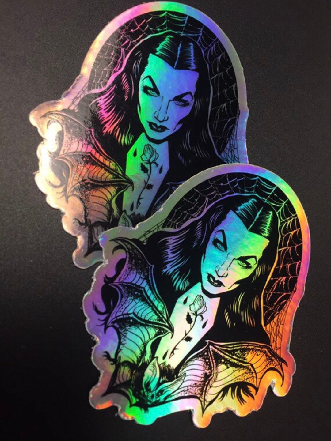 Hologram Stickers Vampira Goth Goddess - Heavy Duty Vinyl - Etsy