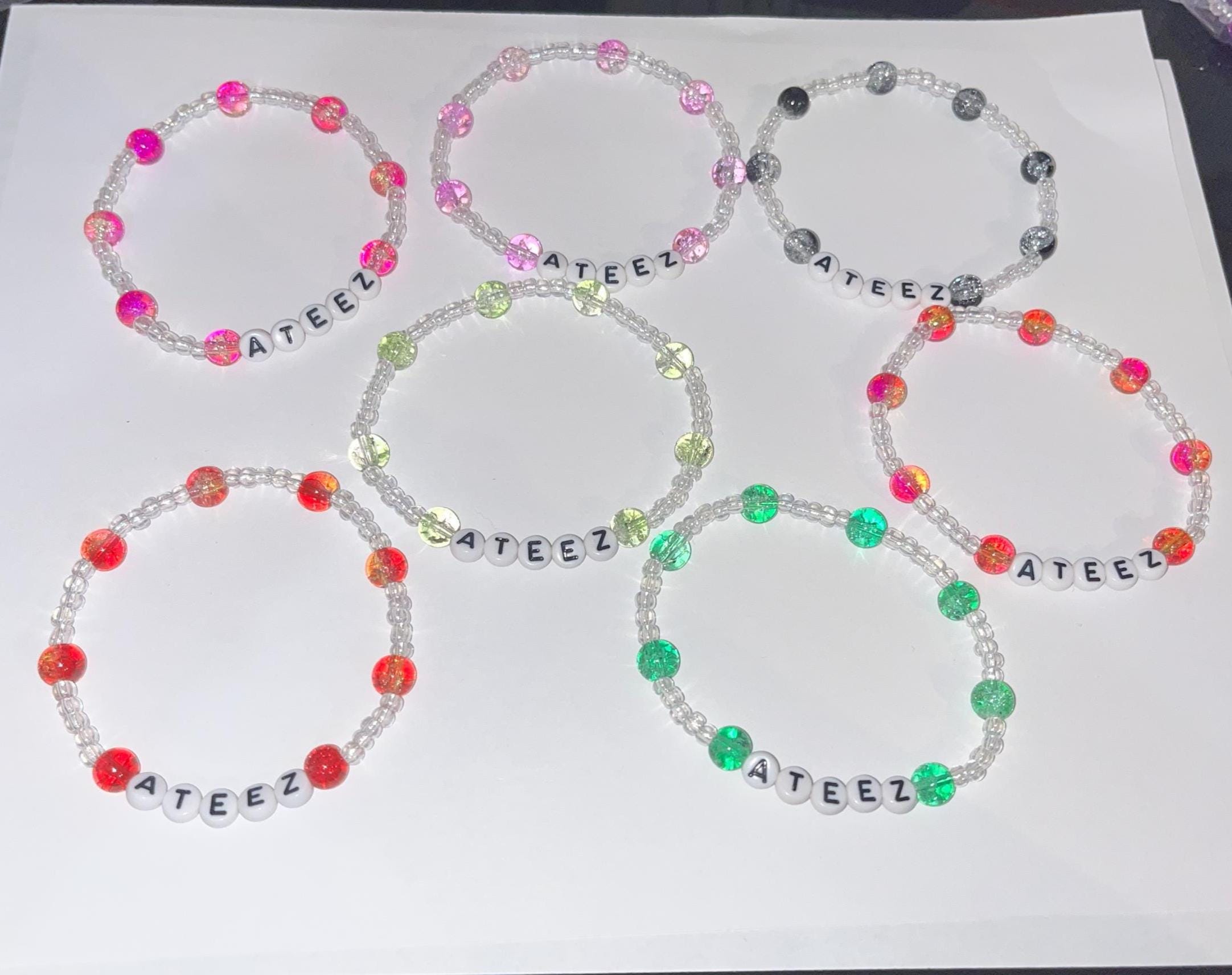Ateez Bracelets - Atiny- K-pop - Etsy