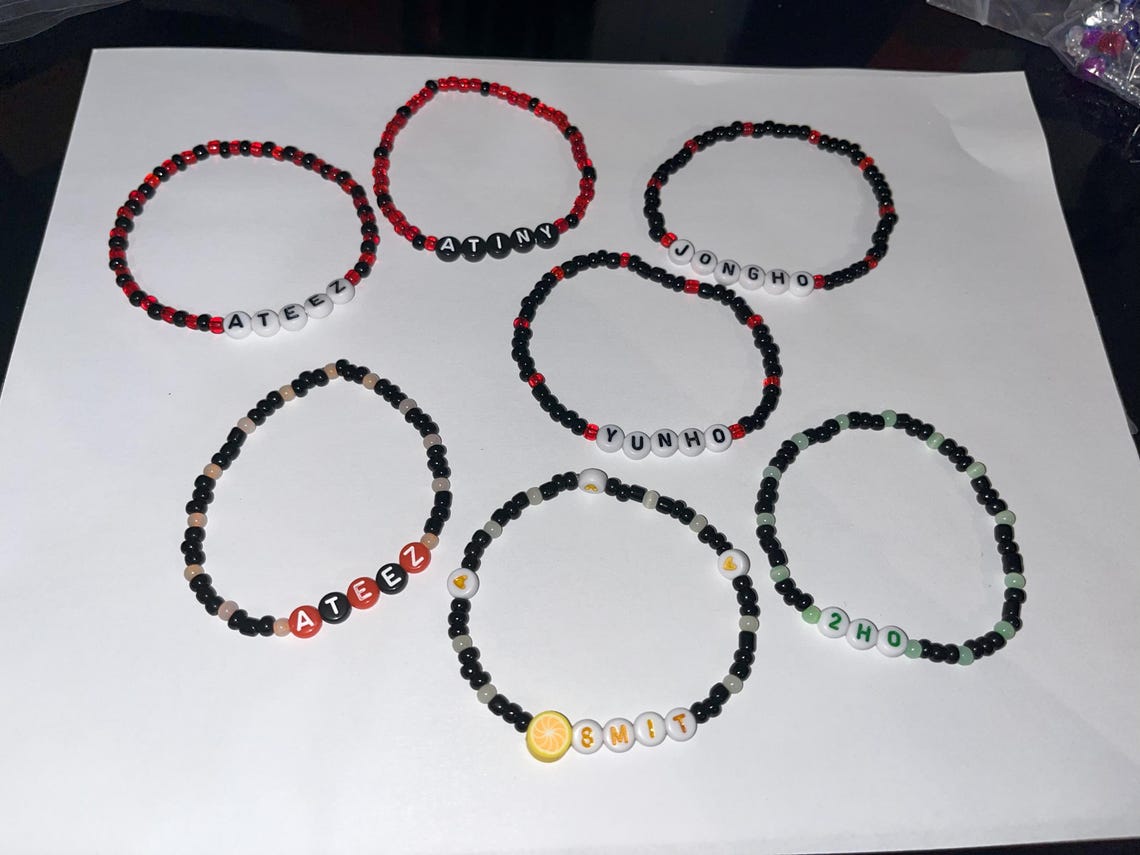 Ateez Bracelets - Atiny- K-pop - Etsy
