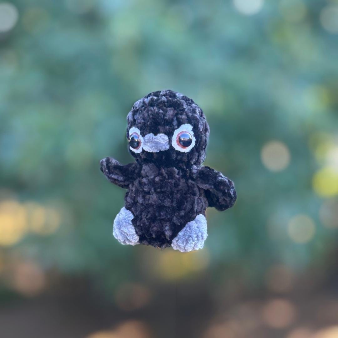 Mini Baby Crow Plushie - Etsy