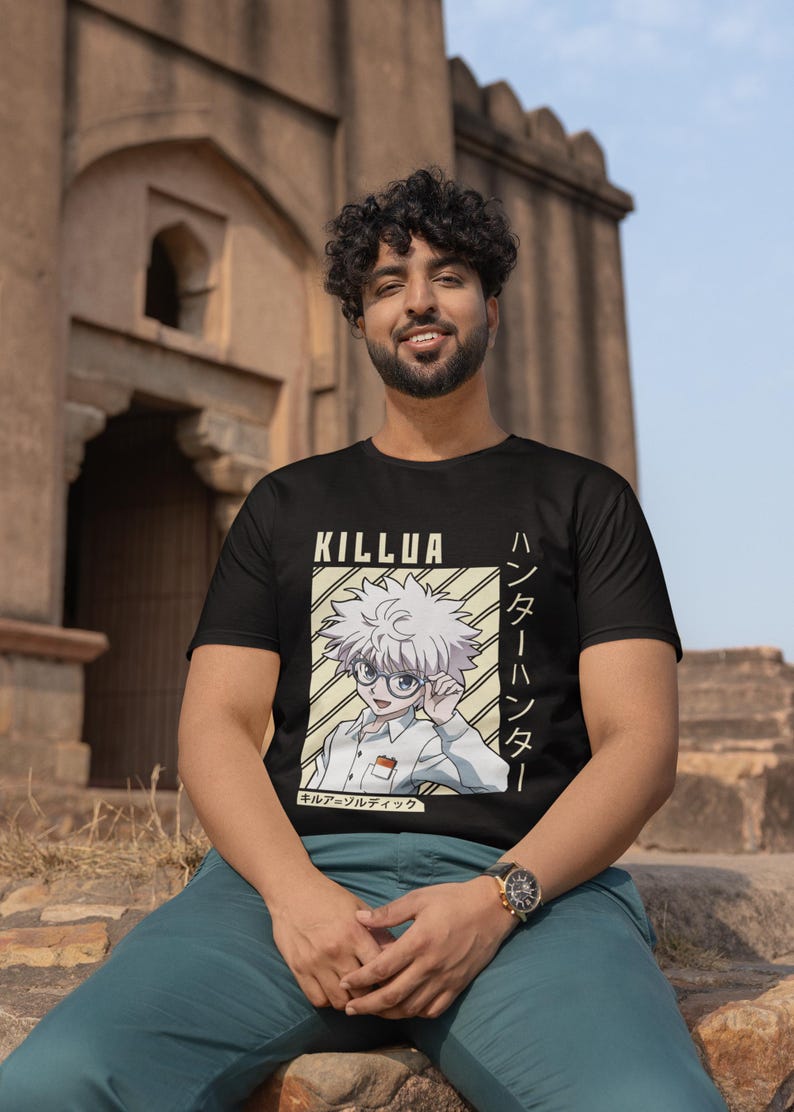 Hunter X Hunter Killua Zoldyck T-shirt, Killua Zoldyck, Japanese ...
