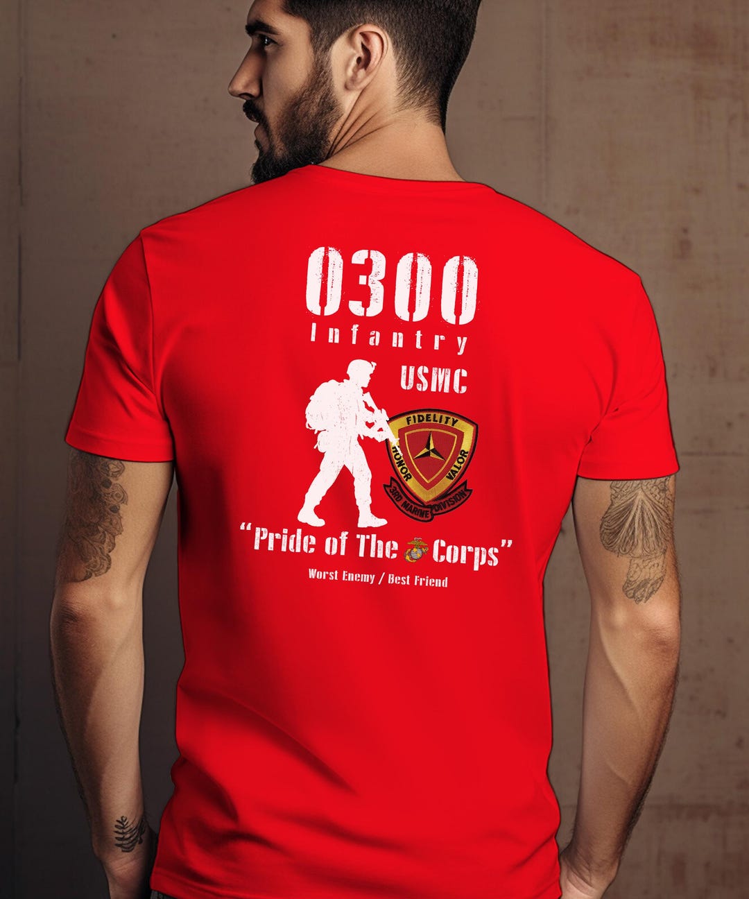 USMC Infantry T-shirt, Marine Corps Pride, 3rd Marine Division ...