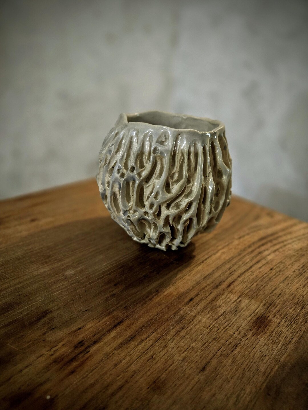 Handmade Vessel With Organic Pattern - Etsy