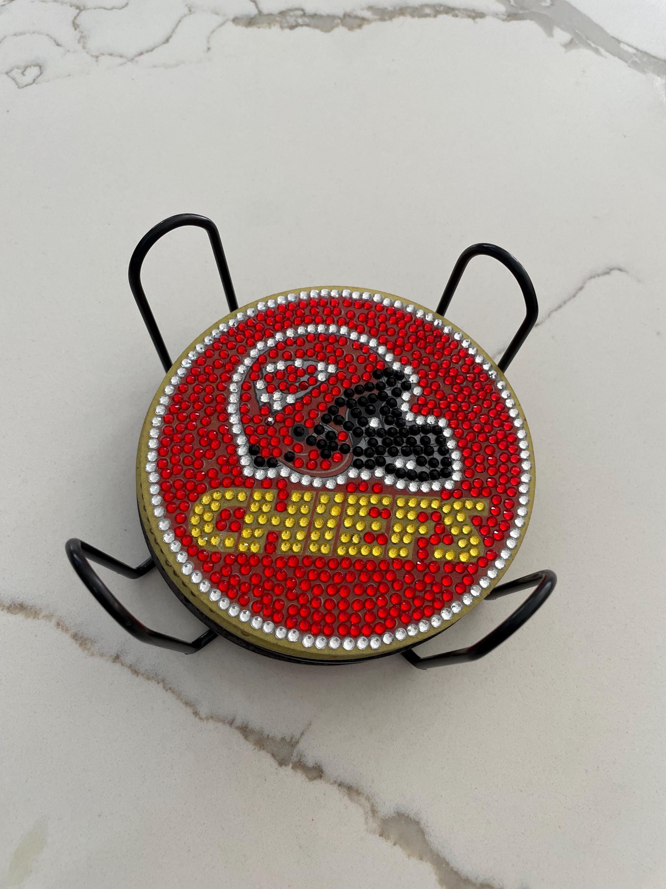 Kansas City Chiefs Diamond Painting Coasters Set of 6 - Etsy