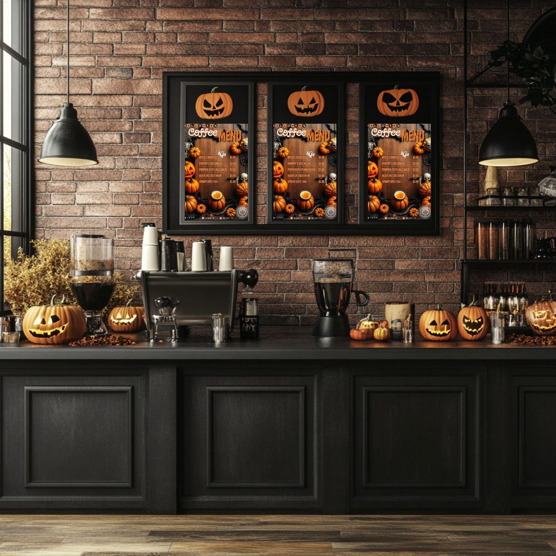 Coffee Shop Halloween Menu, Cafe Menu, Halloween Menu, Digital Menu ...