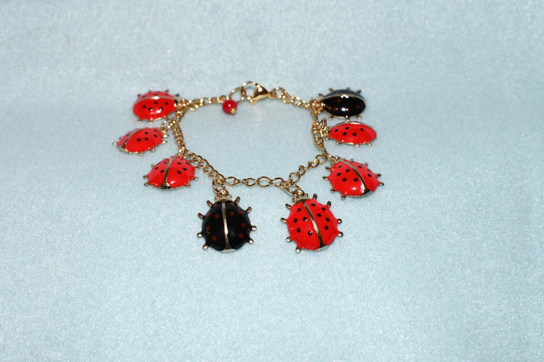 Beetle Bug Charm Bracelets - Etsy