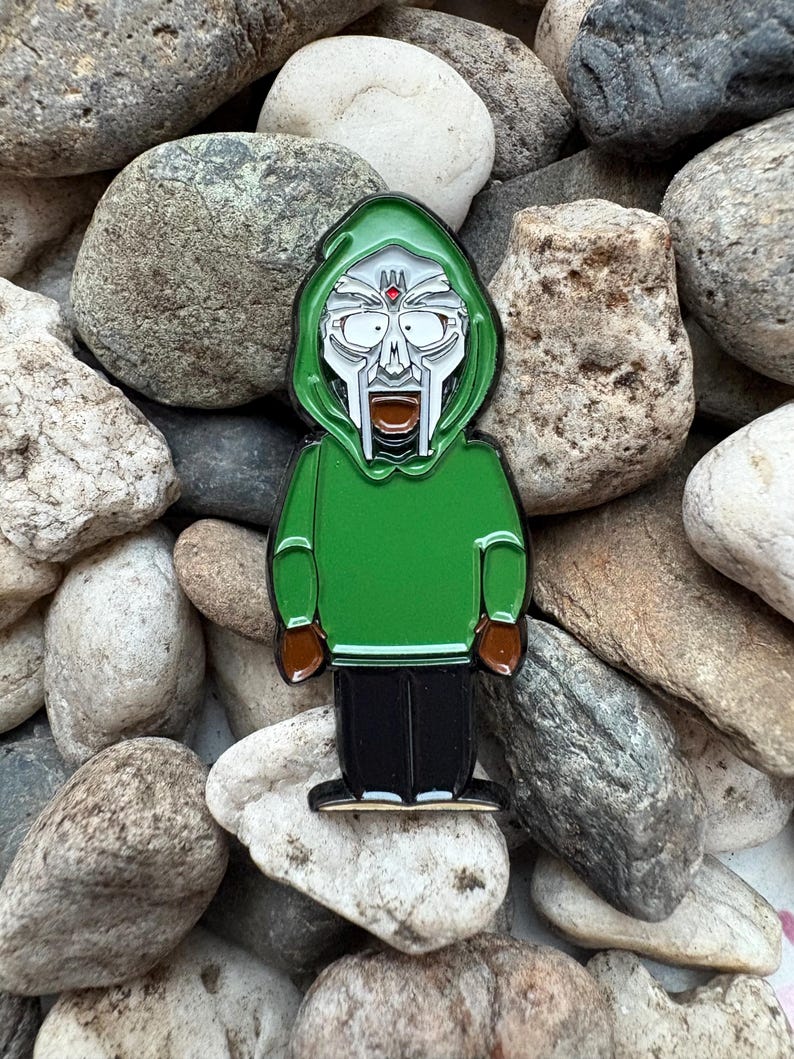 MF Doom Cartoon Character Inspired Soft Enamel Pin - Etsy