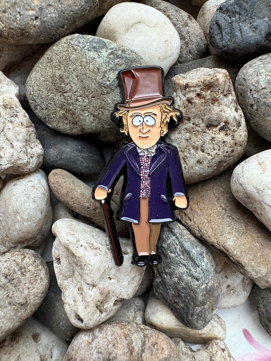Willy Wonka Cartoon Character Inspired Soft Enamel Pin - Etsy