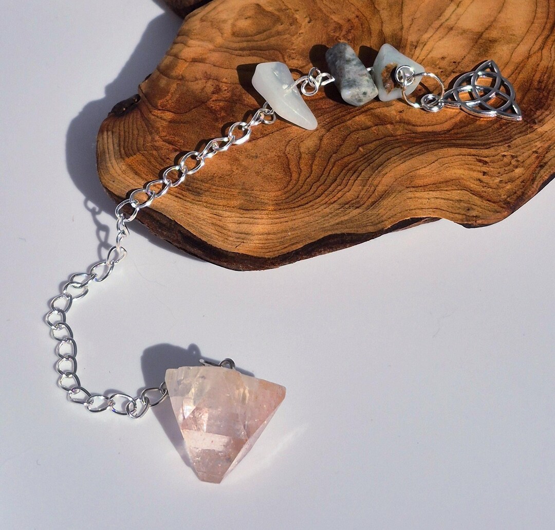 Apophyllite and BC Ocean Picture Stone Pendulum - Etsy