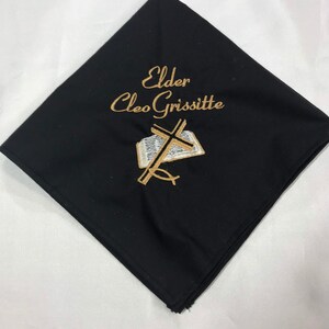 Custom Mens Handkerchief, Personalized Mens Handkerchief, Embroidered ...