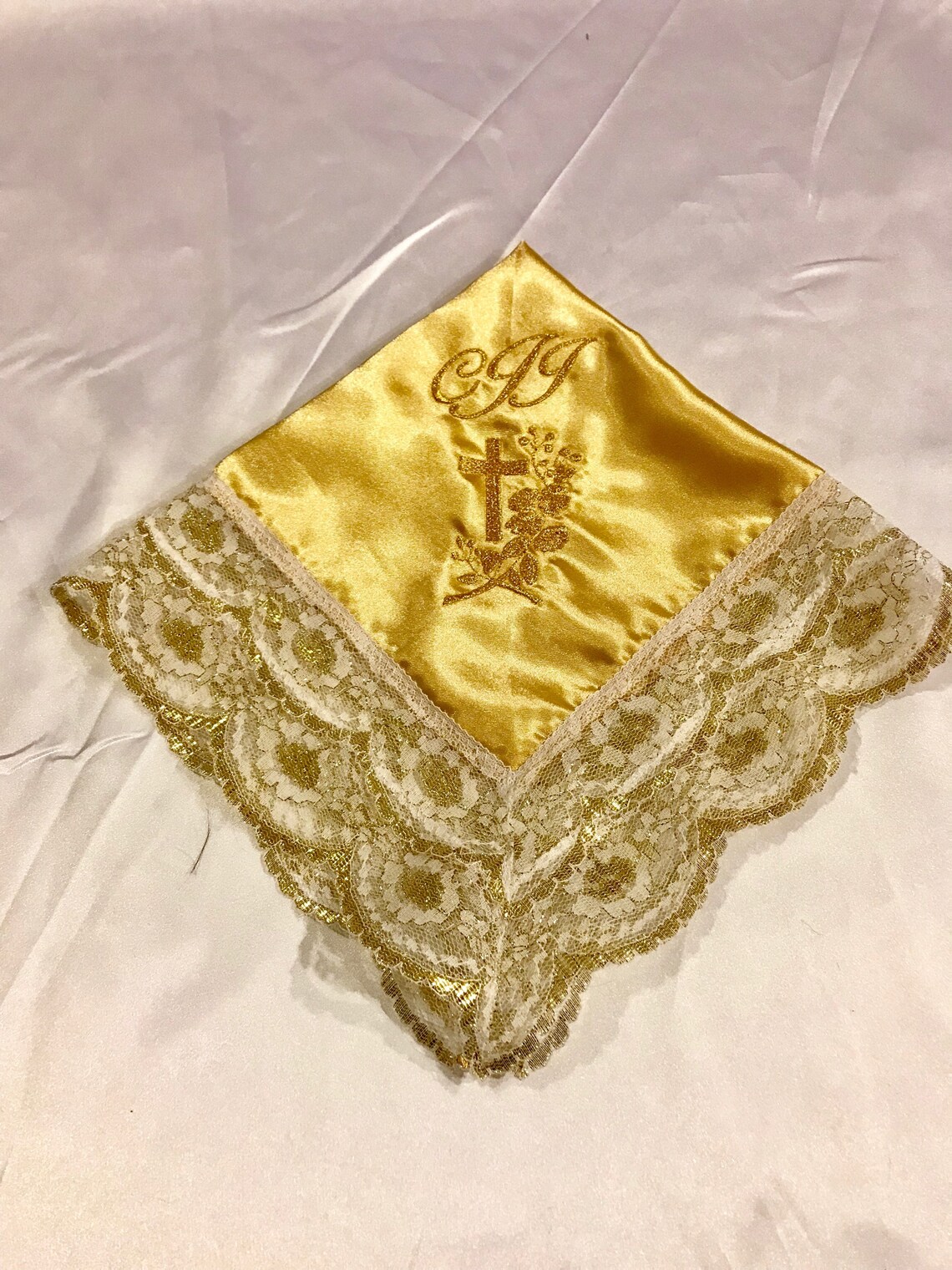 Women's Lace Handkerchief Personalized First Lady Church | Etsy