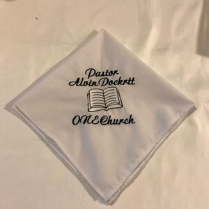 Custom Mens Handkerchief, Personalized Mens Handkerchief, Embroidered ...