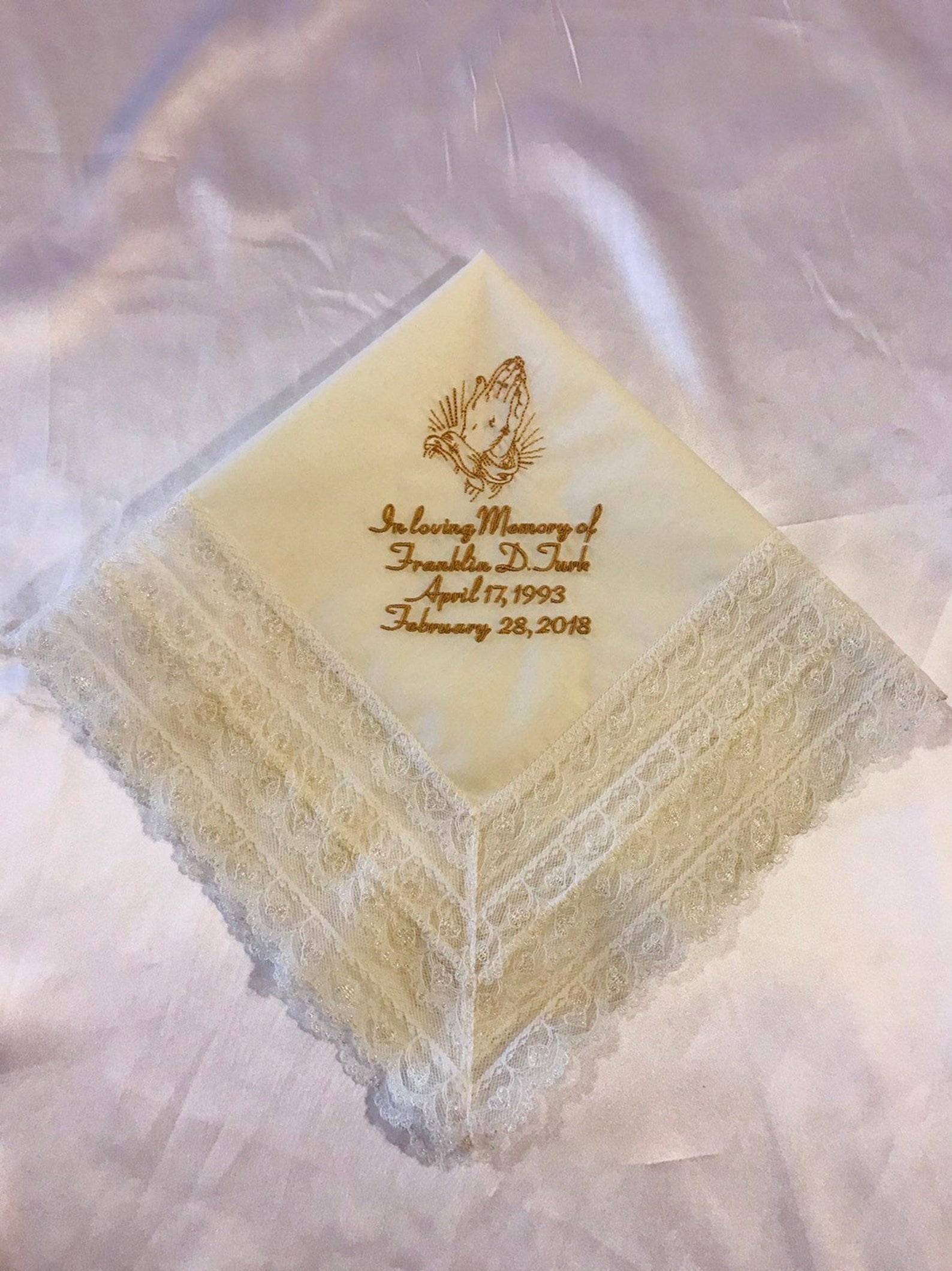Women’s Memorial Handkerchief, in Memory of Handkerchief, Women’s ...