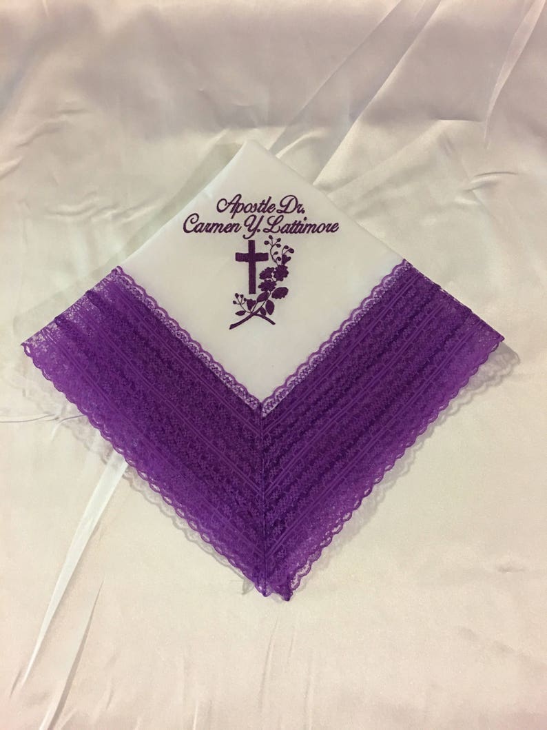 Women’s Church Handkerchief, Custom First Lady Church Handkerchief ...