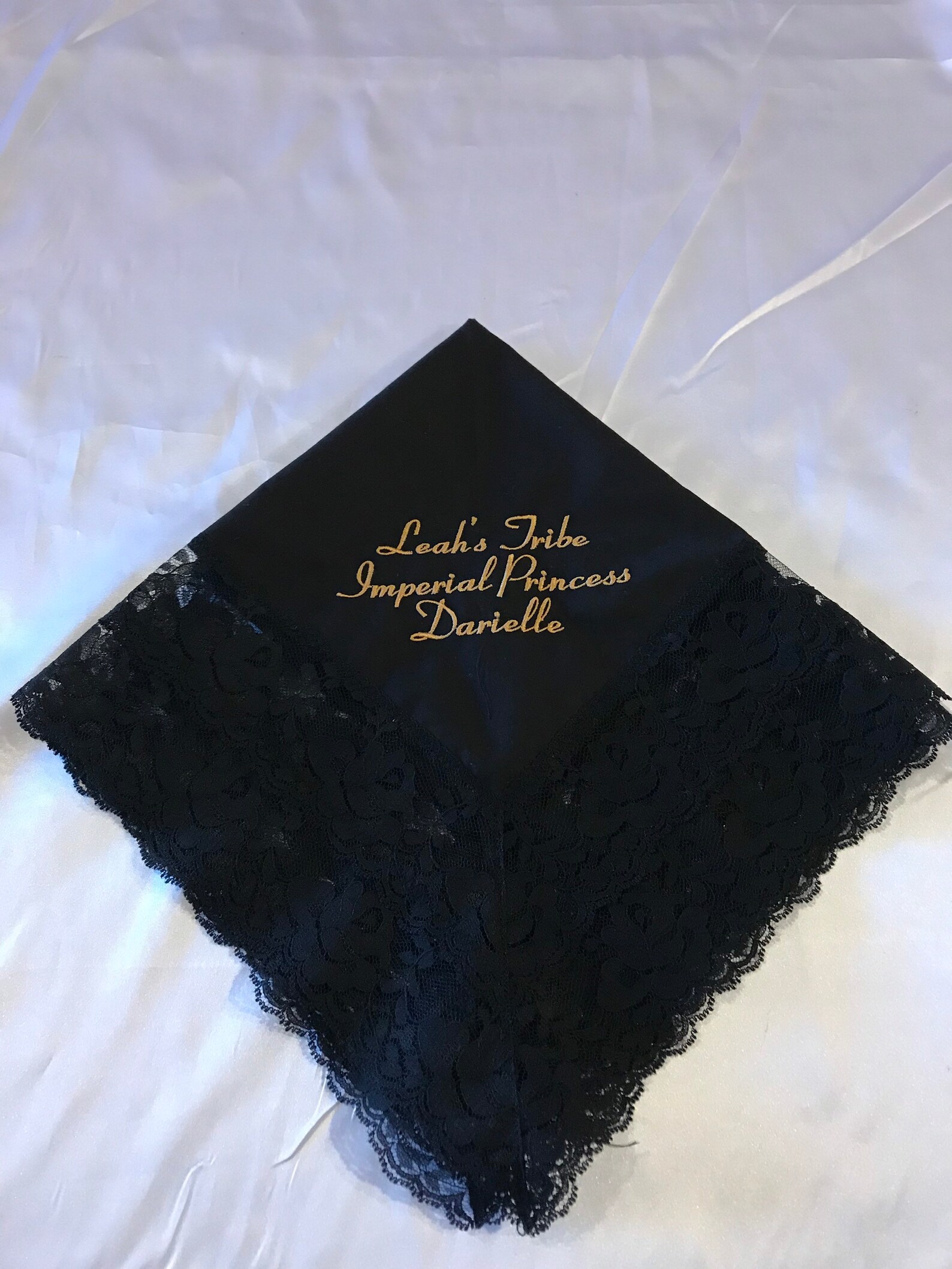 Women's Lace Handkerchief, First Lady Church Handkerchief, Embroidered ...