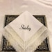 Women's Lace Handkerchief, First Lady Church Handkerchief, Embroidered ...