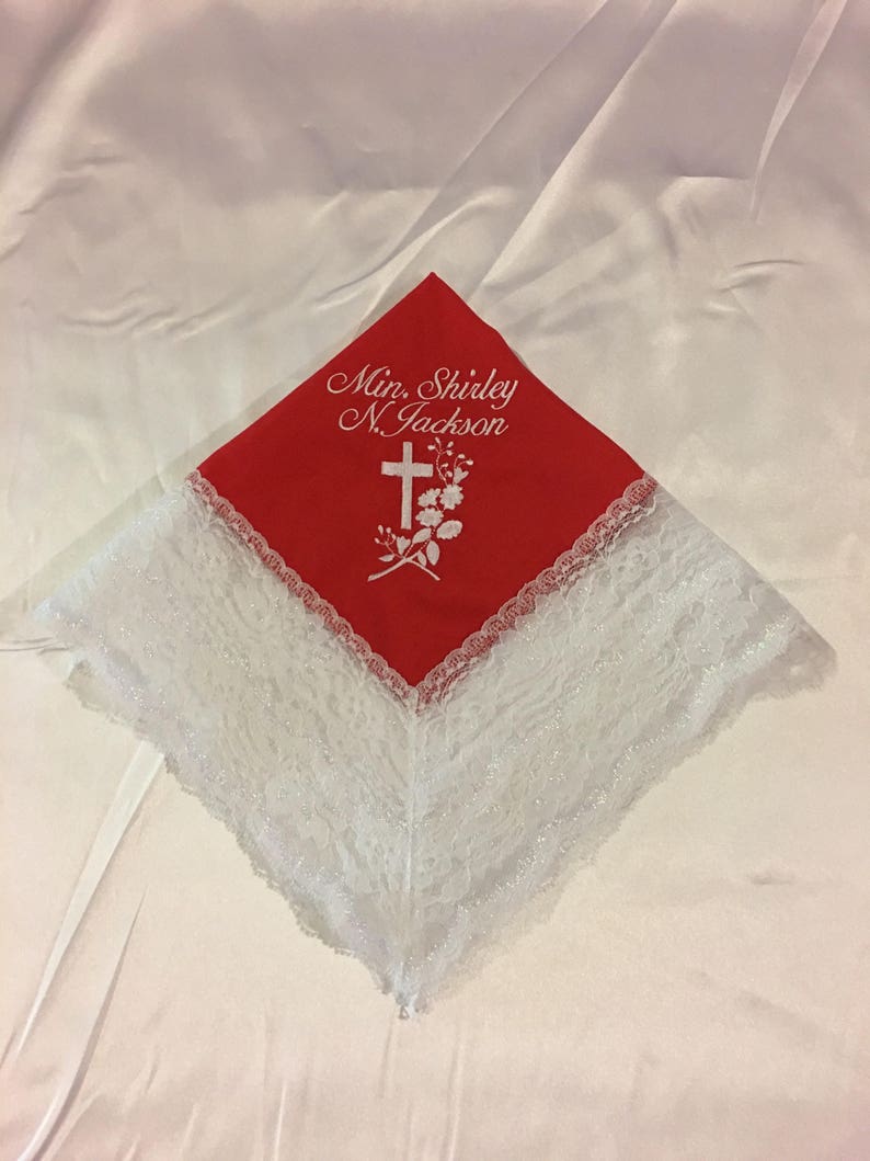Women’s Church Handkerchief, Custom First Lady Church Handkerchief ...