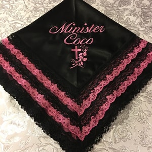 Women’s Church Lap Scarf, Personalized Lap Scarves, Monogram Lap Cloth ...