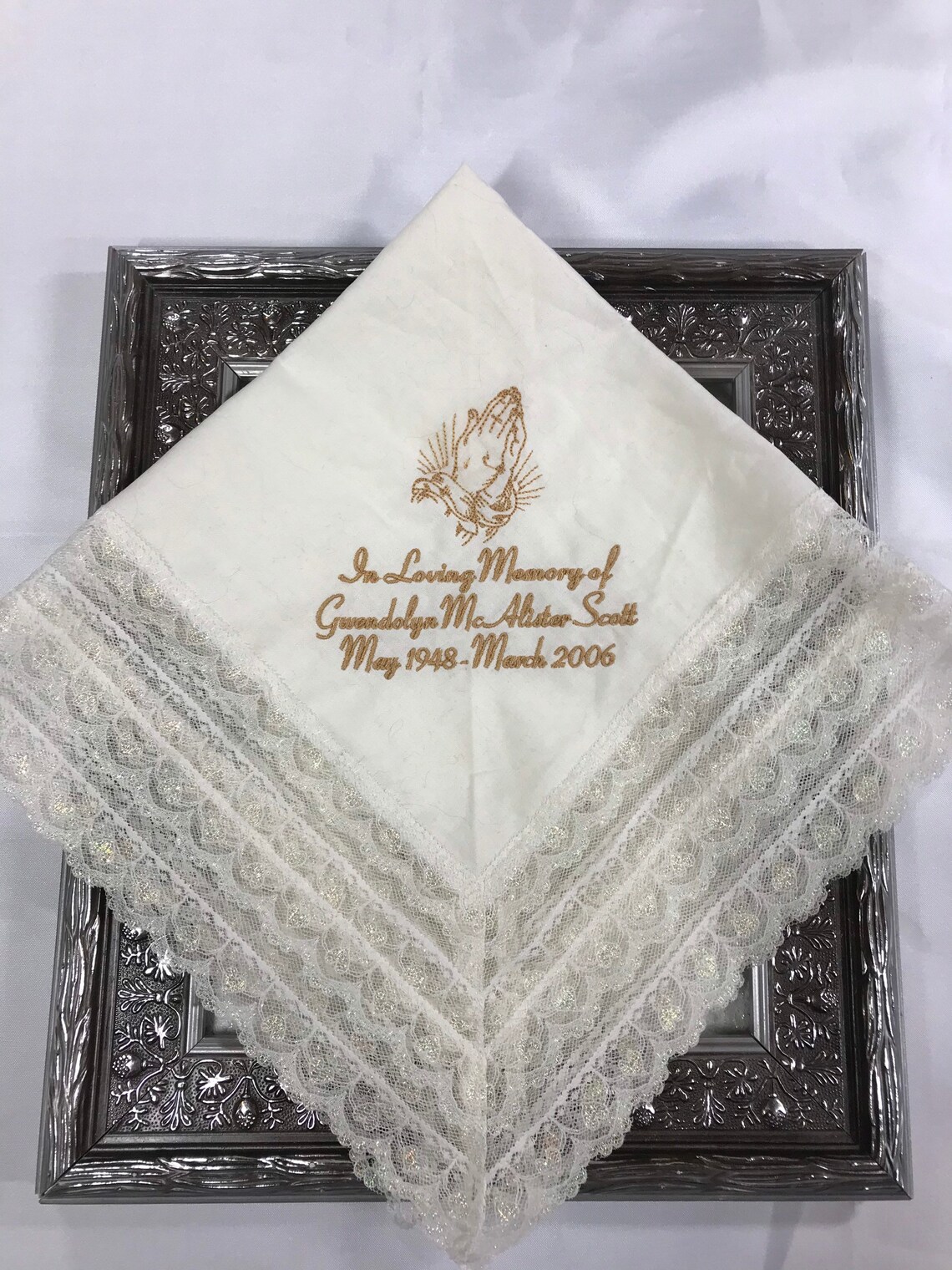 Women’s Memorial Handkerchief, in Memory of Handkerchief, Women’s ...