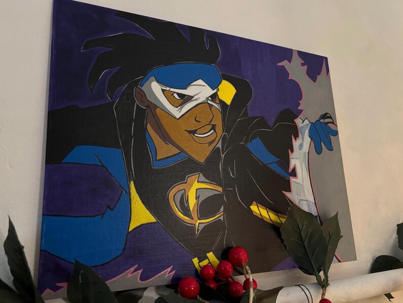 Customized ‘static Shock’ From Animated Static Shock Series. Hand Drawn ...