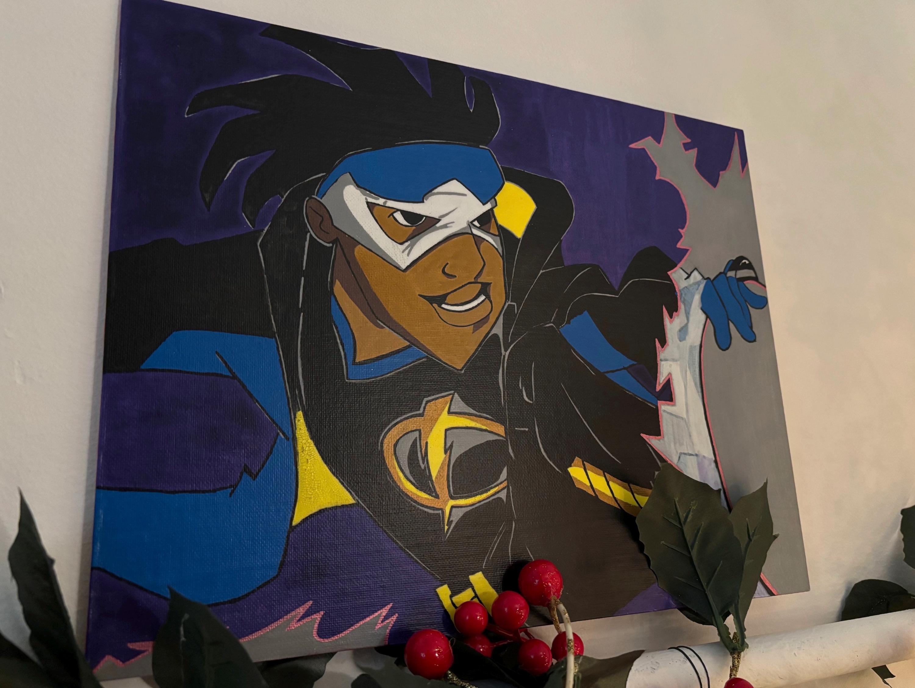 Customized ‘static Shock’ From Animated Static Shock Series. Hand Drawn ...