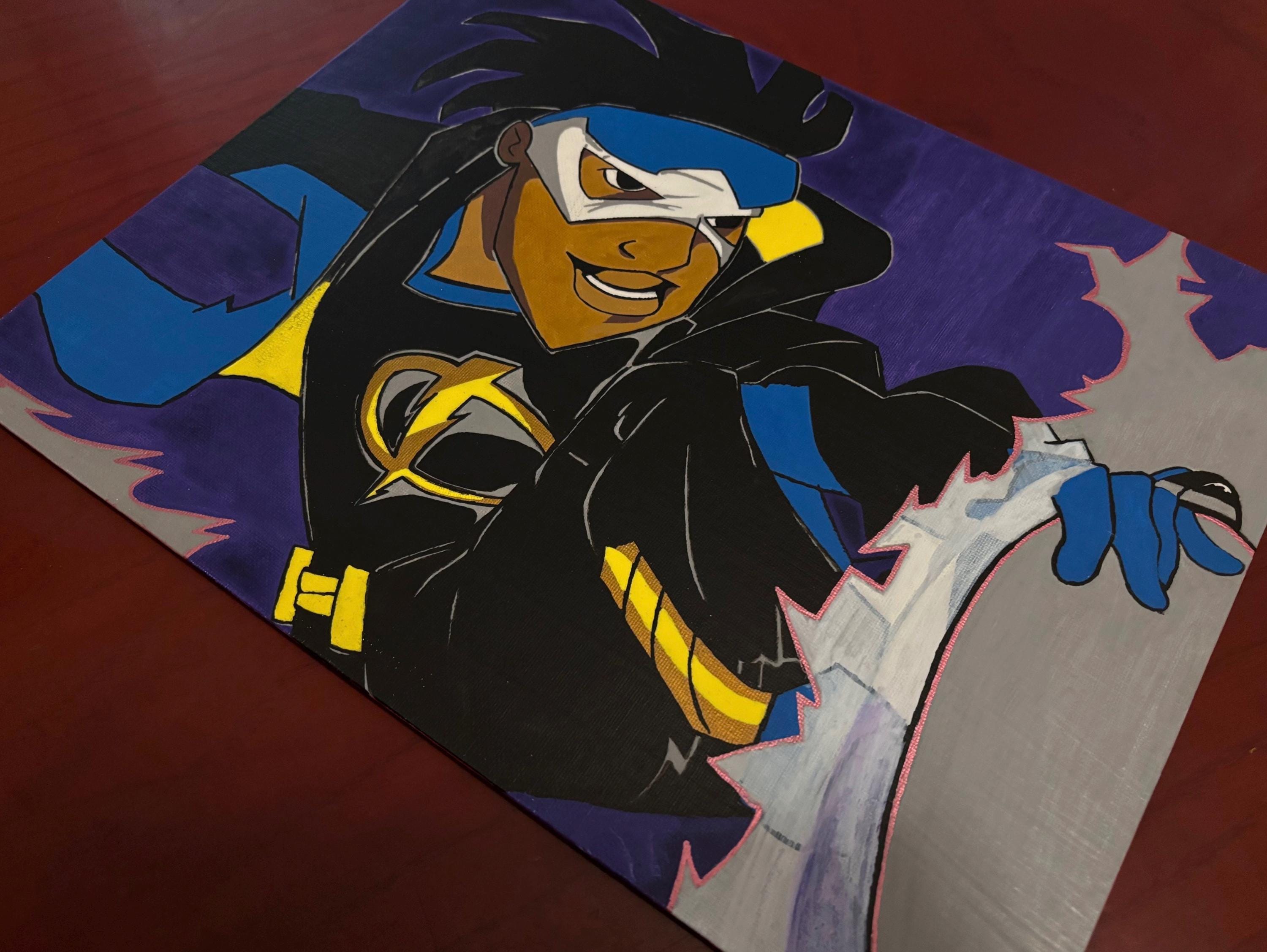 Customized ‘static Shock’ From Animated Static Shock Series. Hand Drawn ...