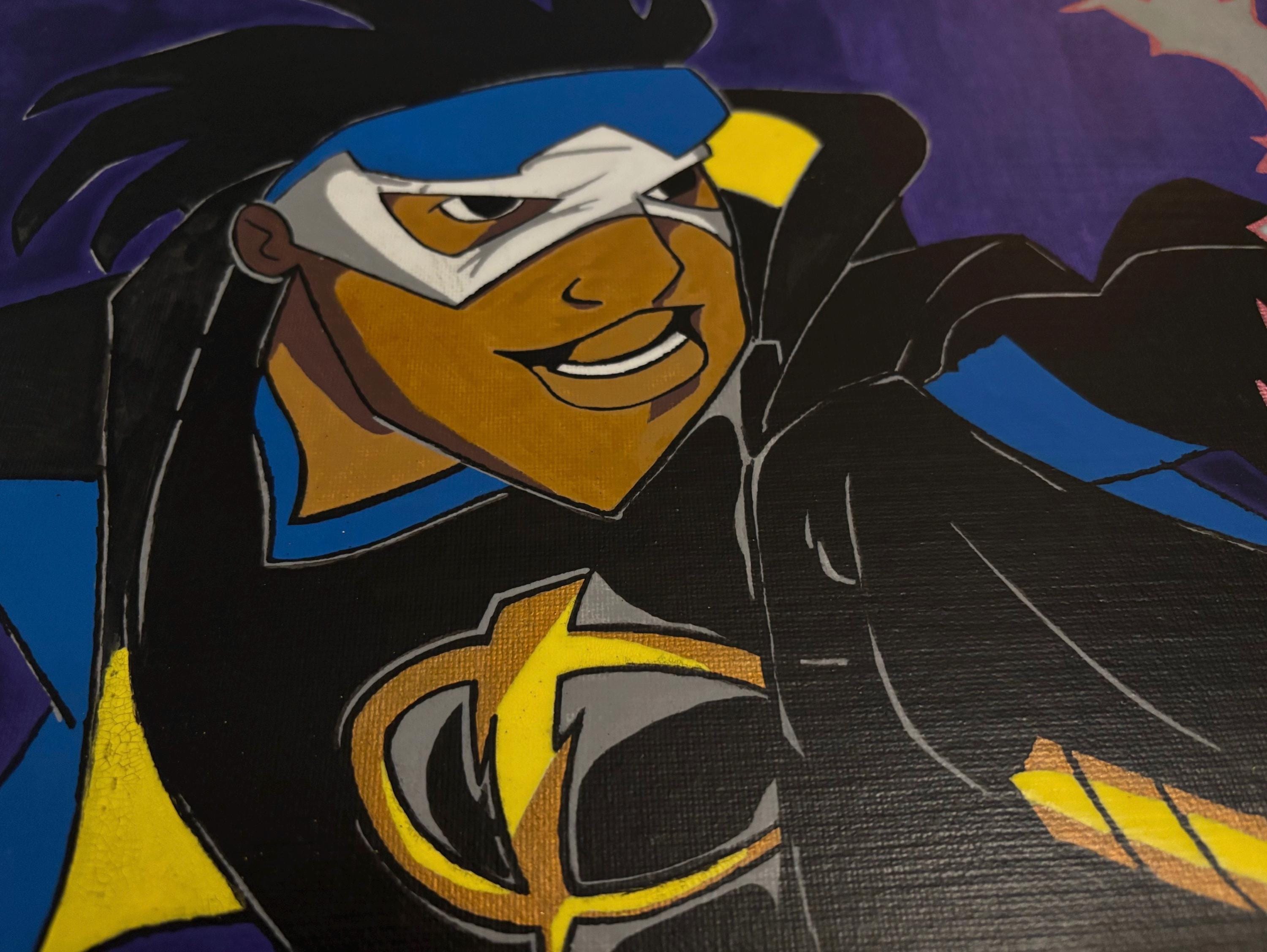Customized ‘static Shock’ From Animated Static Shock Series. Hand Drawn ...