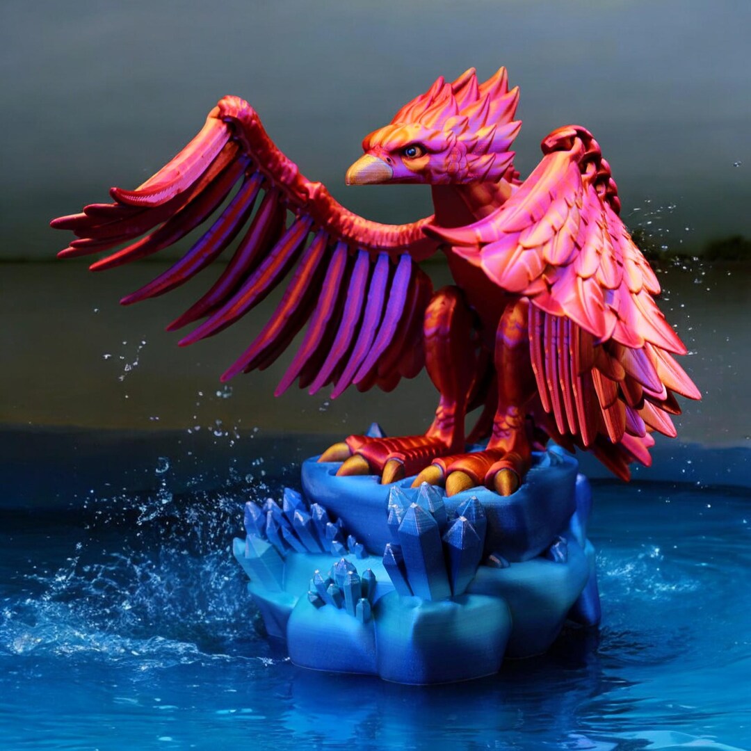 Flexi Factory Phoenix 3D Printed Articulated Phoenix Poseable ...