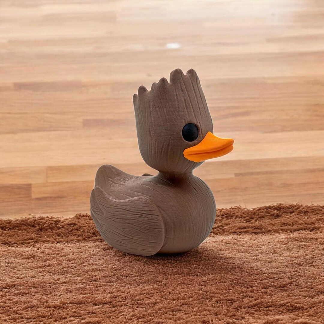 Groot-themed Rubber Duck 3D Printed Adorable Collectible for Marvel ...
