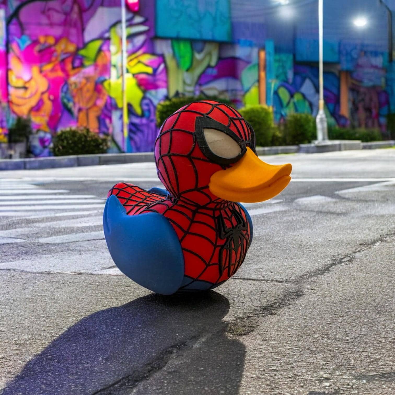 Spiderman-themed Rubber Duck 3D Printed Quirky Collectible for ...