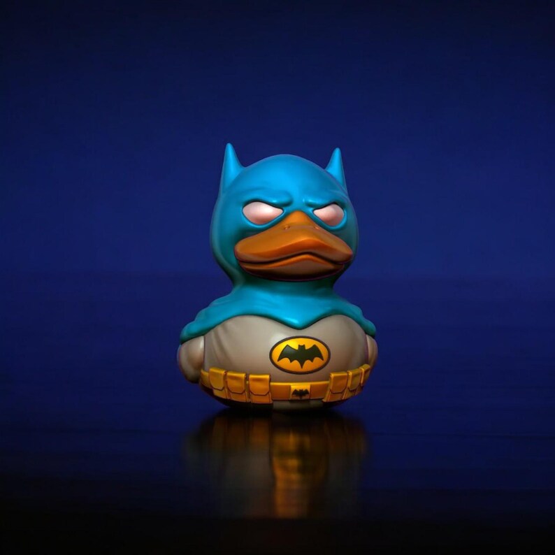 1960s Batman-themed Rubber Duck 3D Printed Retro Collectible for Batman ...