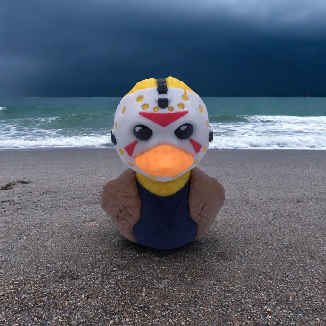 Jason Voorhees-themed Rubber Duck 3D Printed Creepy Collectible for ...