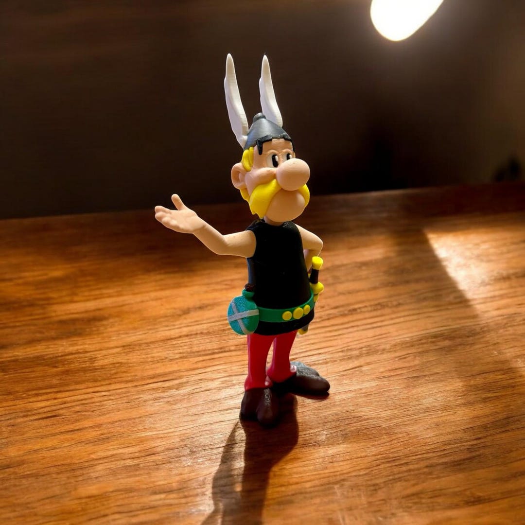 Asterix 3D Printed Collectible Figurine Iconic Character Display Model ...
