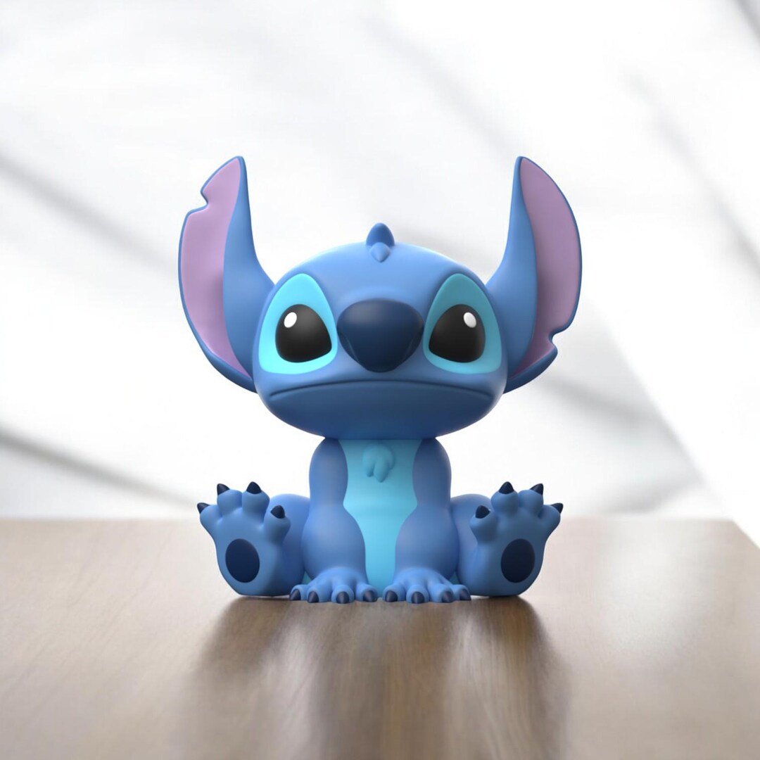 Stitch-inspired Alien Creature Figurine 3D Printed Cute Alien Desk Toy ...