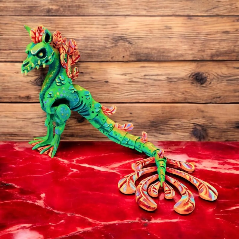 Articulated Kelpie Figurine 3D Printed Celtic Mythology Collectible ...