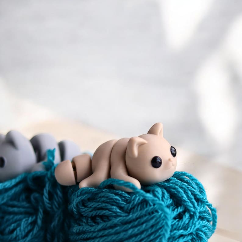 Tiny Baby Cat 3D Printed Cute Mini Adorable Collectible Made in Canada ...
