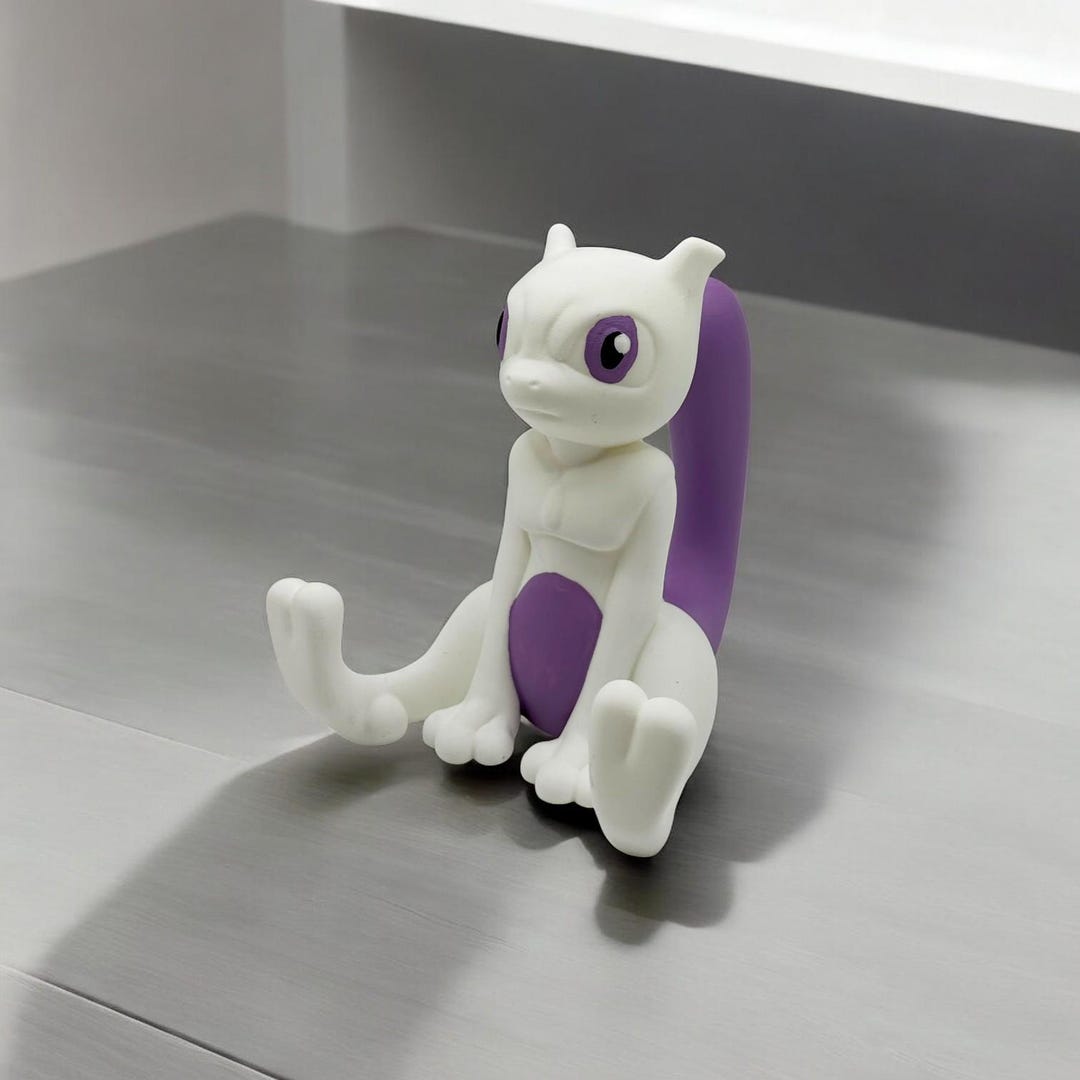 Epic Mewtwo-inspired 3D Printed Pokémon Figurine Iconic Collectible for ...