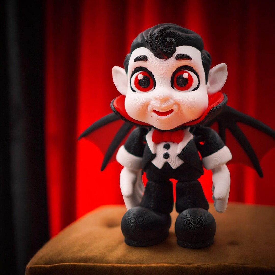 Flexy Baby Dracula 3D Printed Poseable Halloween Figurine Adorable Vampire Collectible - Etsy