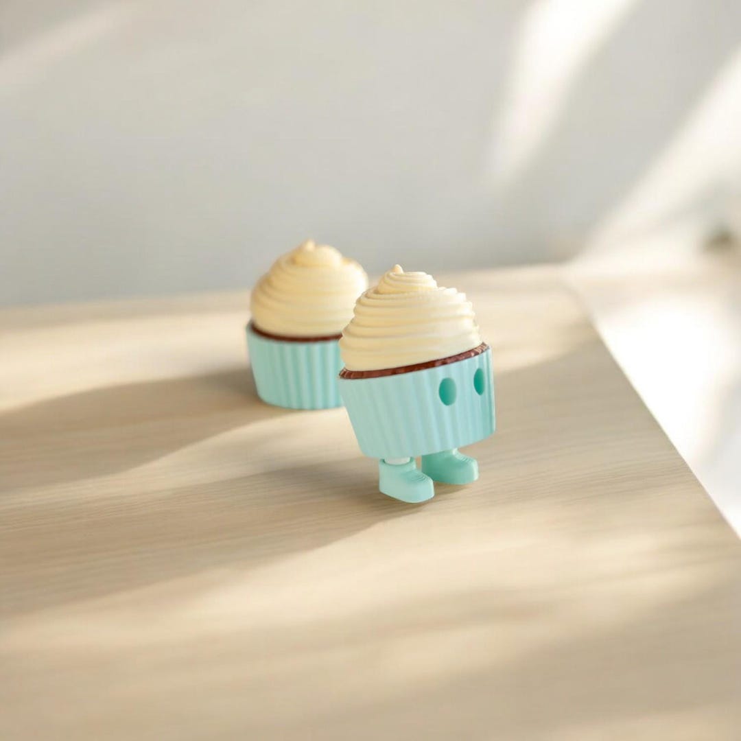 Zou Cupcake 3D Printed Cute Mini Fun Collectible Made in Canada ...