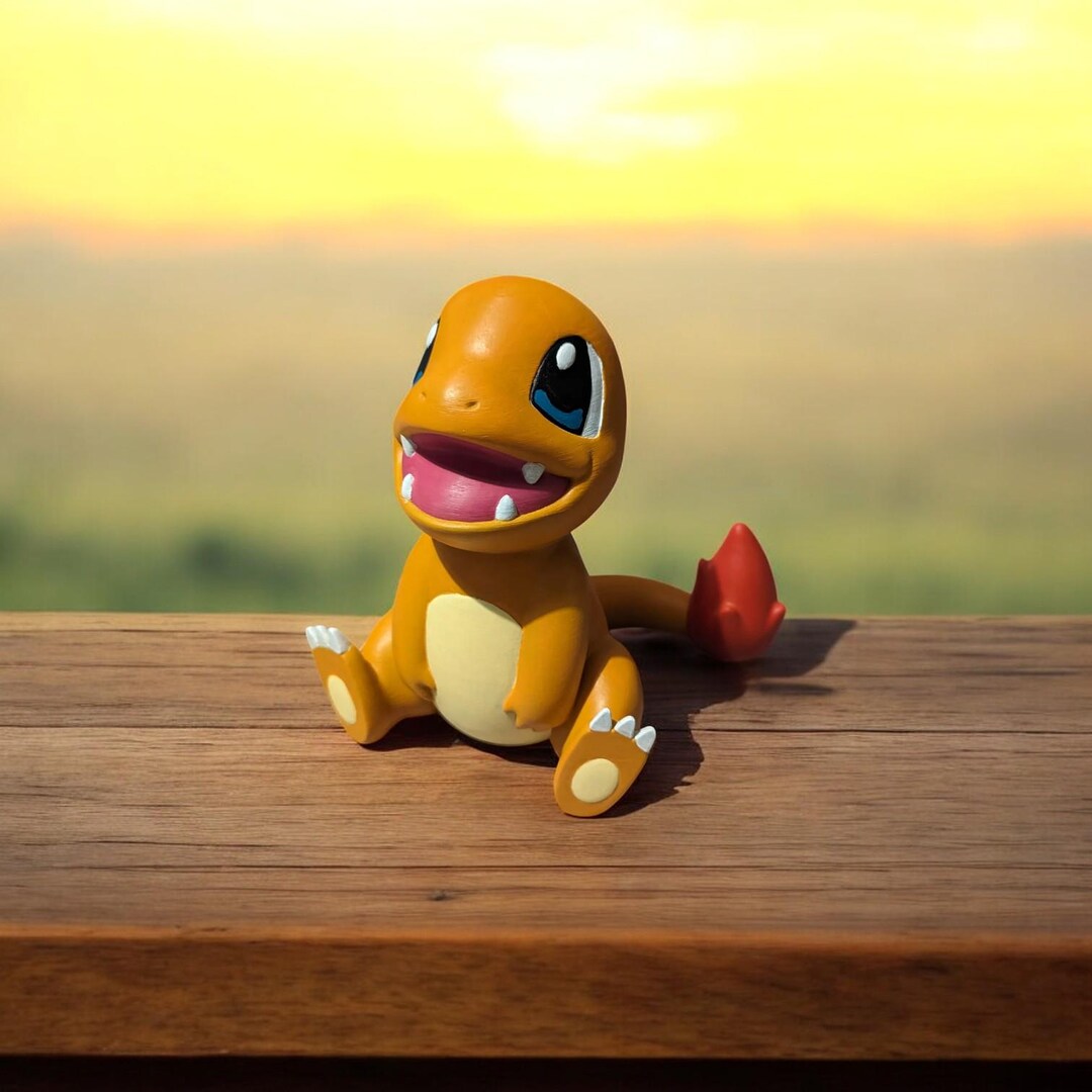 Charmander-inspired Collectible Figurine 3D Printed Pokémon Fan Art ...