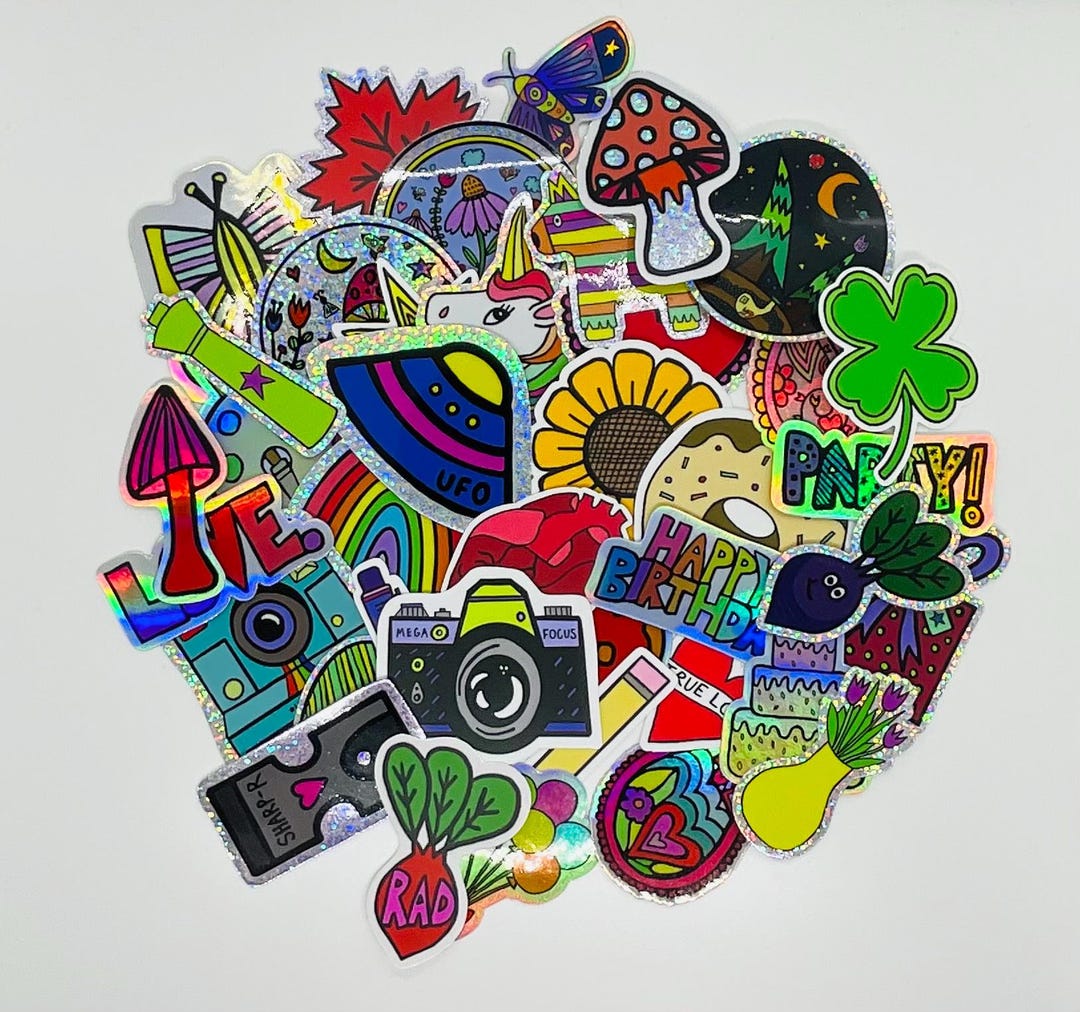 Mega Die Cut Sticker Pack of 35 - Etsy