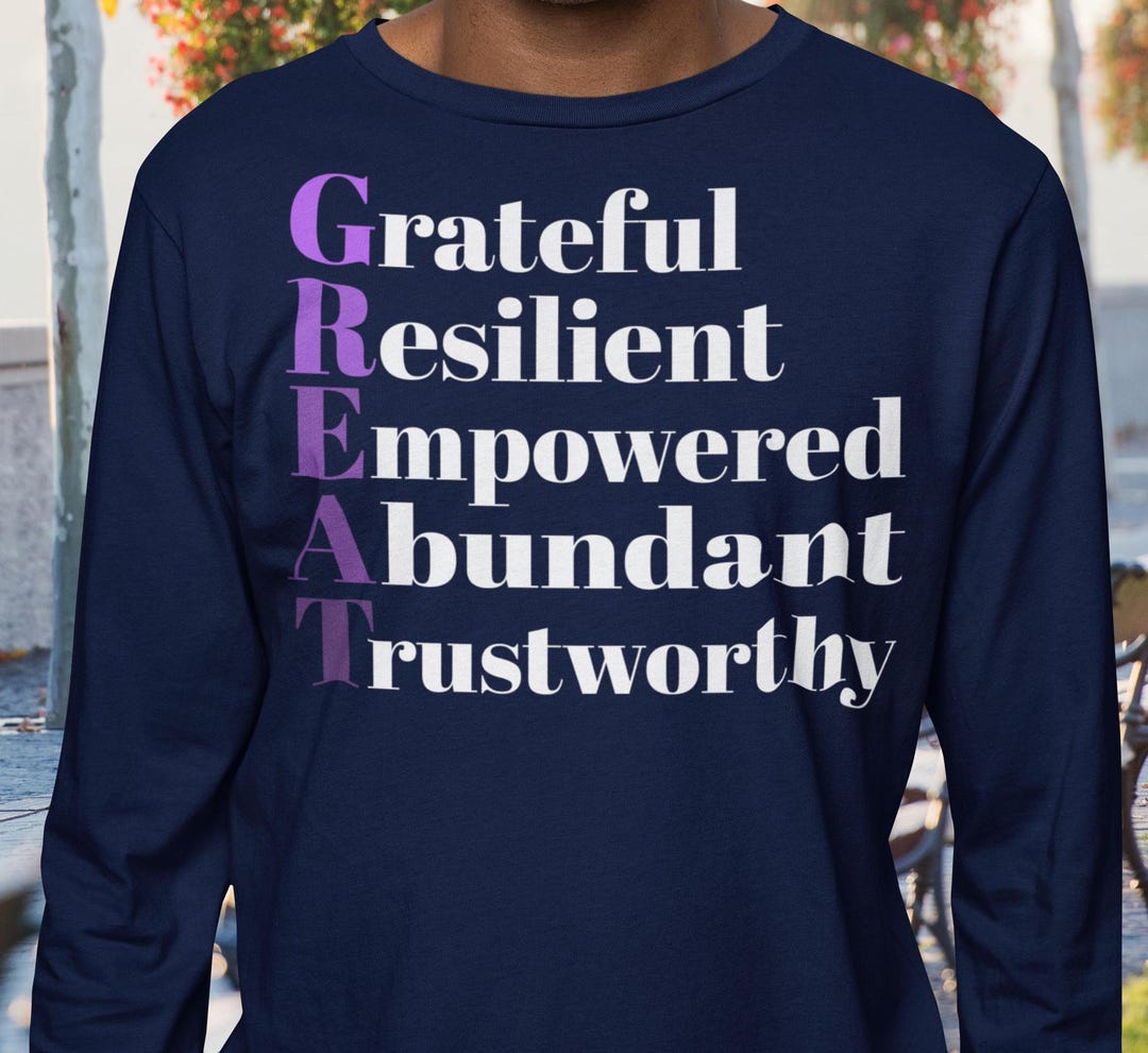 Affirmation Long Sleeve T-shirt, Positive Vibes Tee, Unisex ...