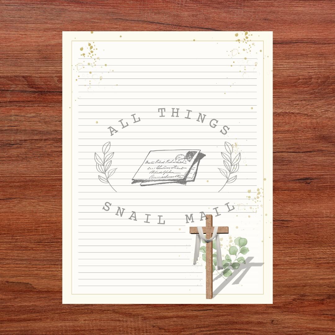 Easter Cross Stationery: Double-sided Letter Writing Paper - Etsy
