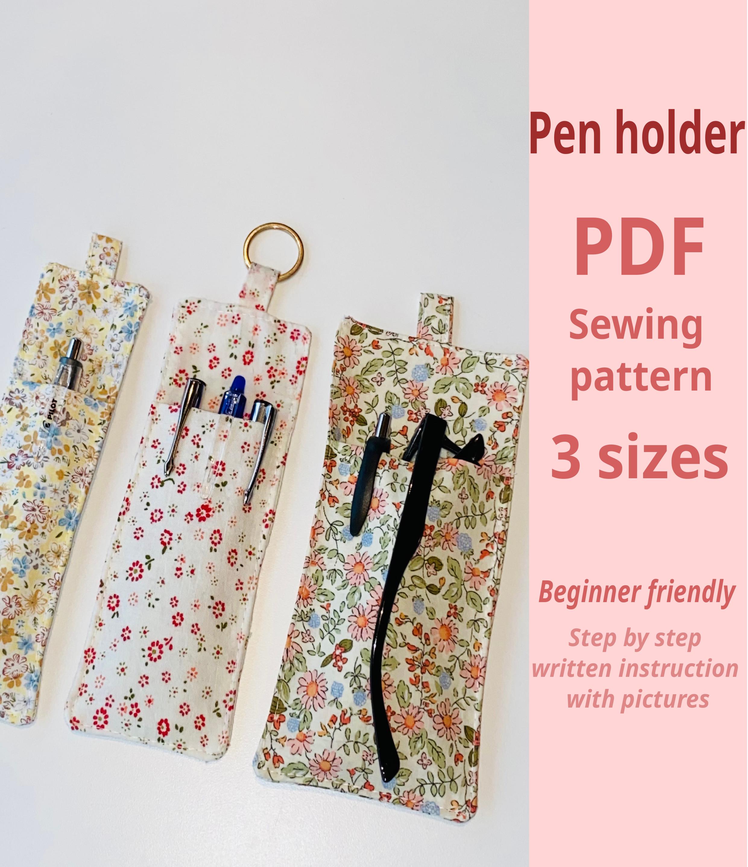 Penholder for Lanyards Sewing Pattern Pdf - Etsy