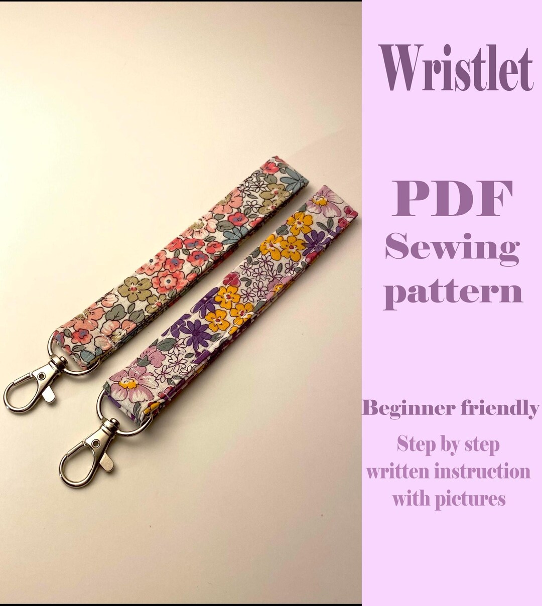 Wristlet PDF Sewing Pattern - Etsy