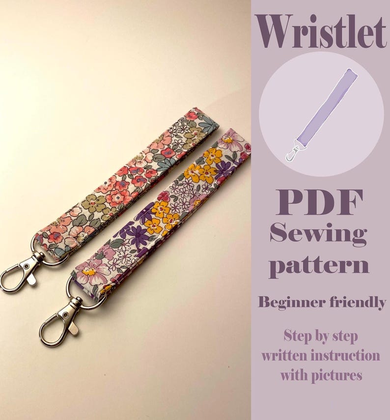 Wristlet PDF Sewing Pattern - Etsy