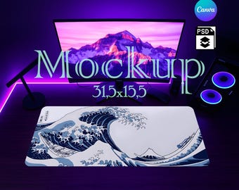 Mousepad Mockup, Large Mousepad Mockup, Desk Mat Mockup, Mouse Mat ...