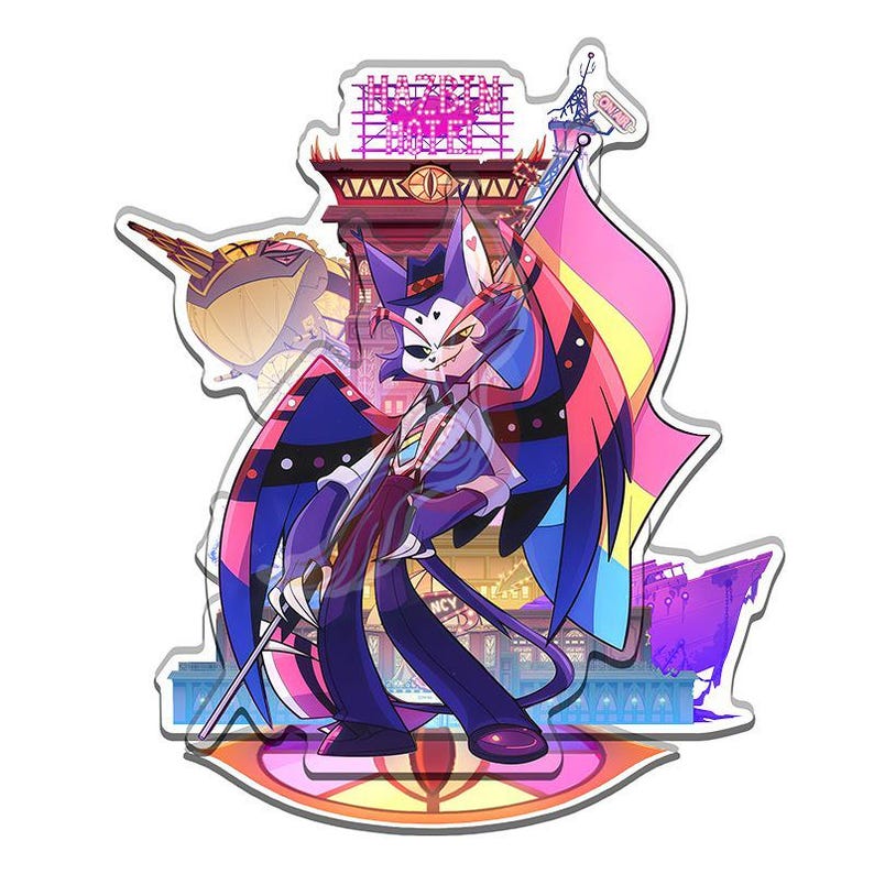 Hazbin Hotel Acrylic Stand: Charlie, Vaggie, Alastor Gift - Etsy